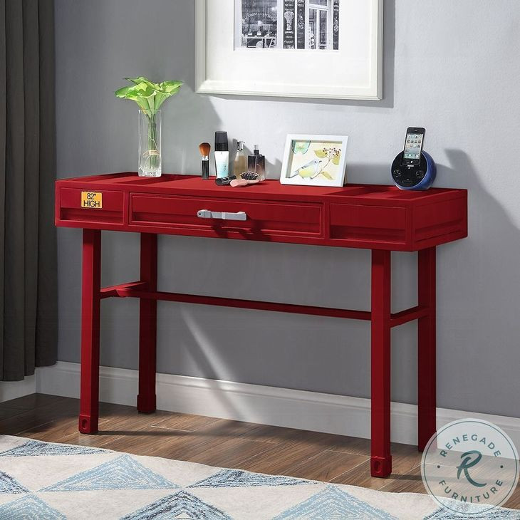 Cargo Red 47" Vanity Desk from ACME Furniture | Coleman Furniture