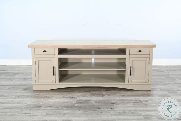 Radiant Drift Natural 2 Door Media Cabinet from Luna Grove | Coleman ...