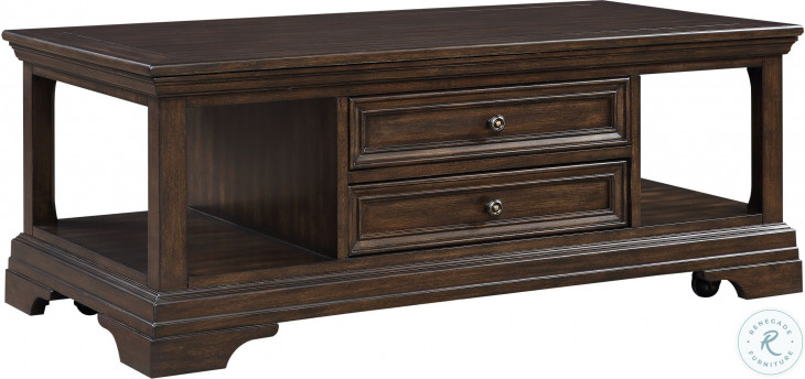 Tobias Espresso Lift Top Rectangular Cocktail Table From Homelegance | Coleman Furniture