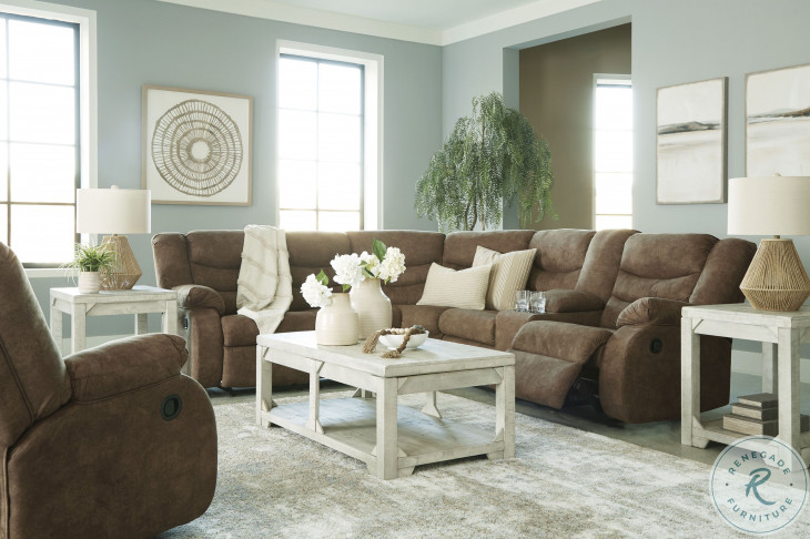 Partymate Brindle Reclining Sectional From Ashley Furniture | Coleman ...