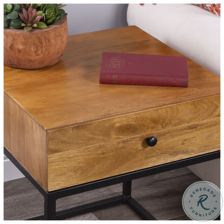 Industrial Chic Brixton Iron and Wood End Table from Butler | Coleman ...