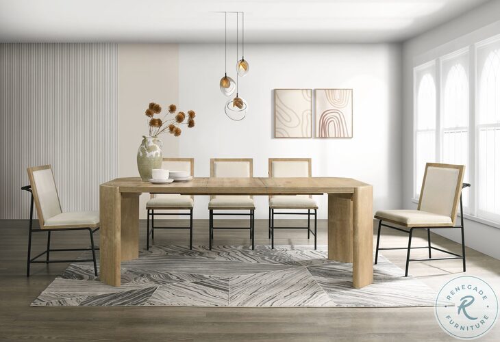 Sloane Driftwood Extendable Dining Table From Alpine | Coleman Furniture