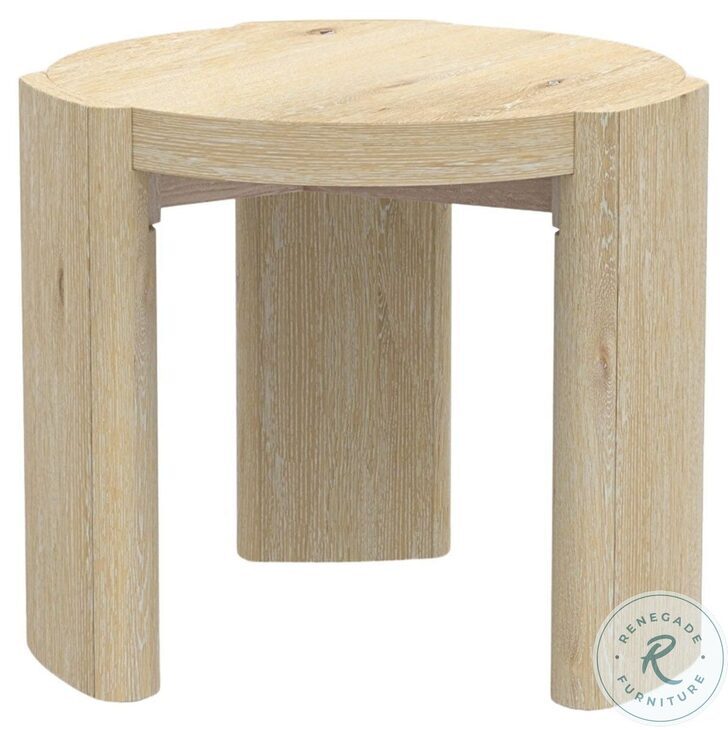 Sloane Driftwood 20" Round End Table From Alpine | Coleman Furniture