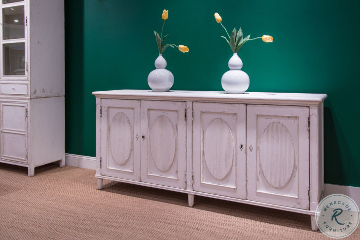 Ribbon White Sideboard from Sarreid | Coleman Furniture