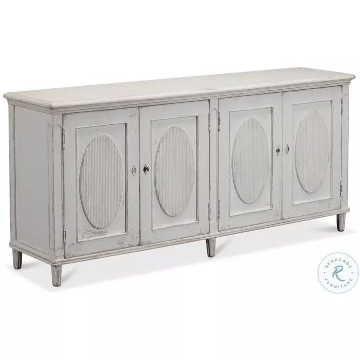 Ribbon White Sideboard from Sarreid | Coleman Furniture