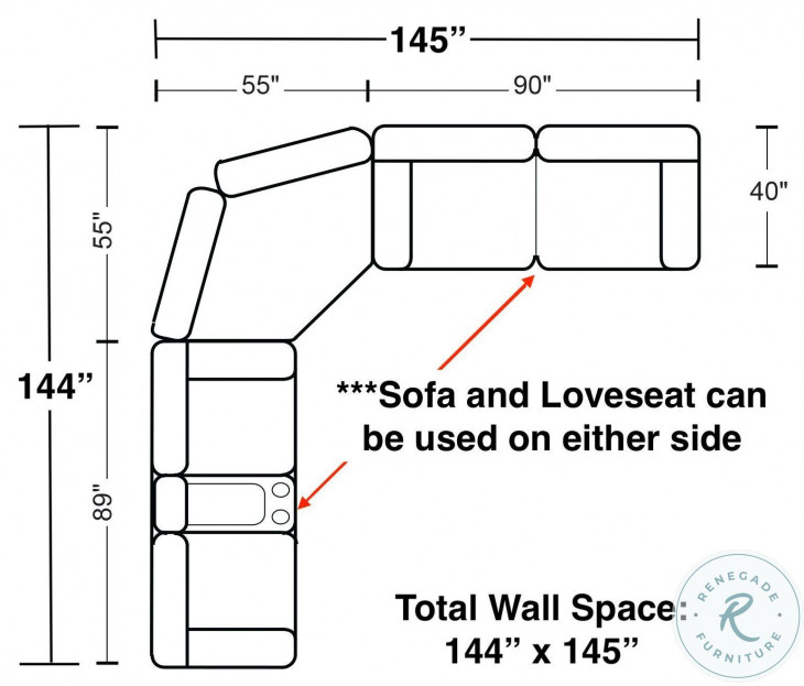 Nolan Godiva Power Reclining Sectional From Catnapper | Coleman Furniture