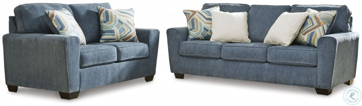 Cashton Blue Queen Sofa Sleeper From Ashley Furniture | Coleman Furniture