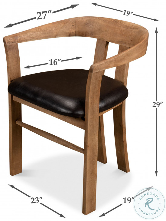 Rift Tan Dining Chair from Sarreid | Coleman Furniture