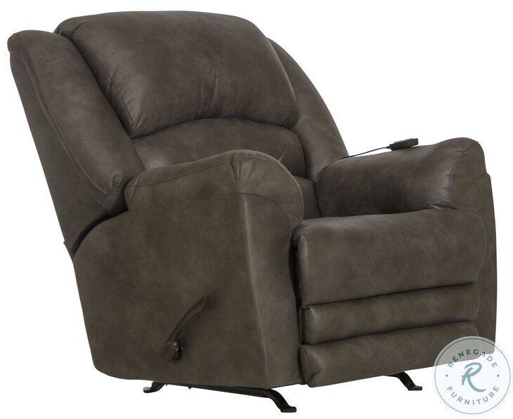 Hayden Steel Chaise Rocker Recliner with Heat Massage And Oversized ...