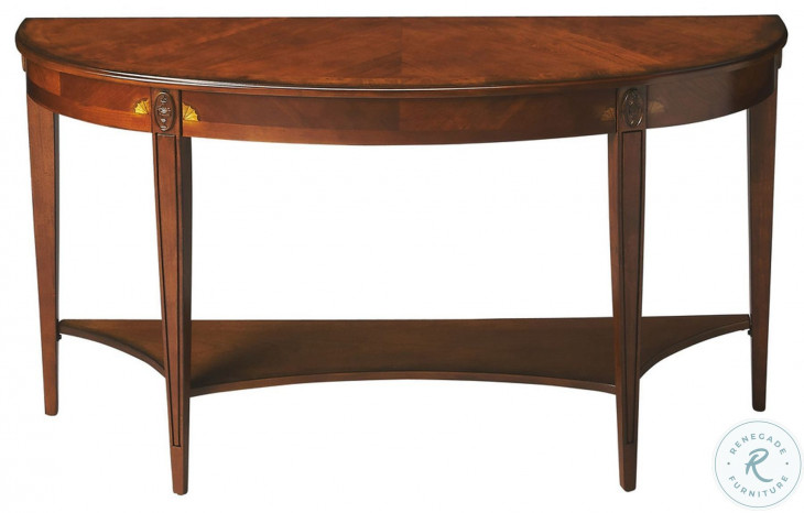 Astor Masterpiece Olive Ash Burl Demilune Console Table from Butler ...