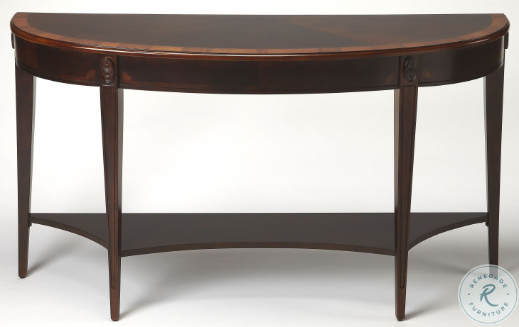 Astor Dark Brown Demilune Console Table from Butler | Coleman Furniture
