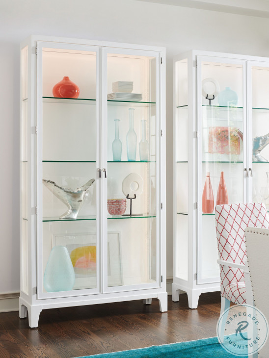 Avondale White Lakeshore Curio from Lexington | Coleman Furniture