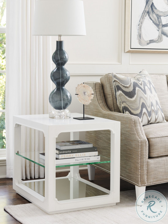 Avondale White Glenwood End Table from Lexington | Coleman Furniture