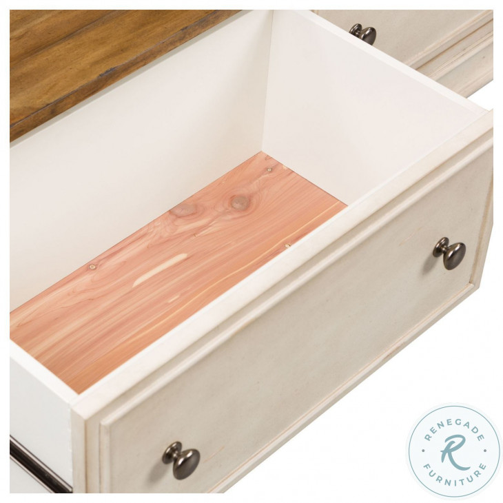 Morgan Creek Antique White Storage Hall Bench from Liberty | Coleman ...