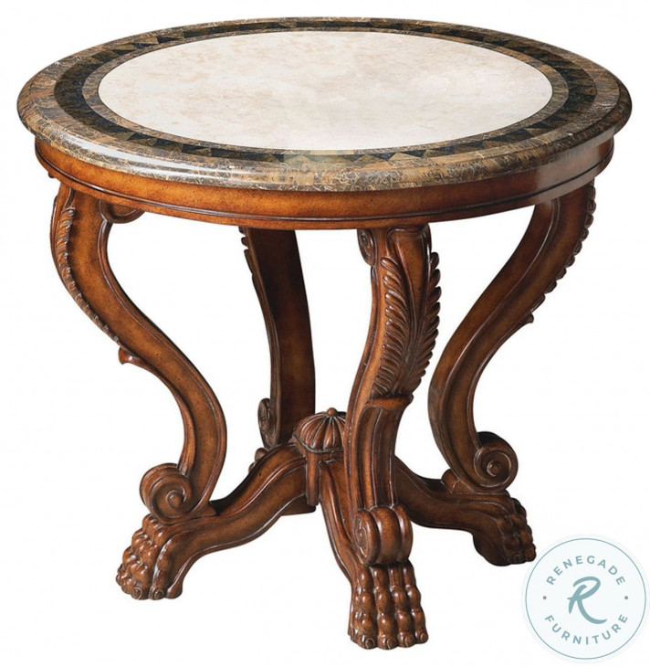 Mabel Fossil Stone Foyer Table from Butler | Coleman Furniture