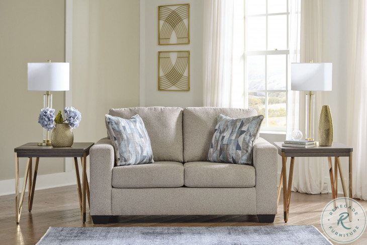 Deltona Parchment Loveseat From Ashley Furniture | Coleman Furniture
