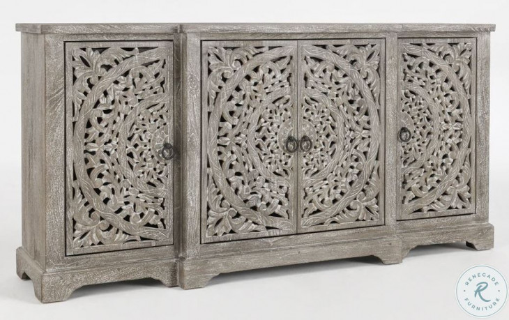 Harmony Gray Breakfront 4 Drawer Sideboard from Classic Home | Coleman ...