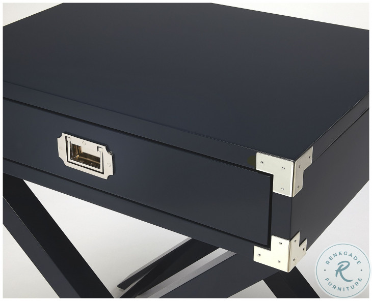 Anew Blue Campaign Side Table from Butler | Coleman Furniture