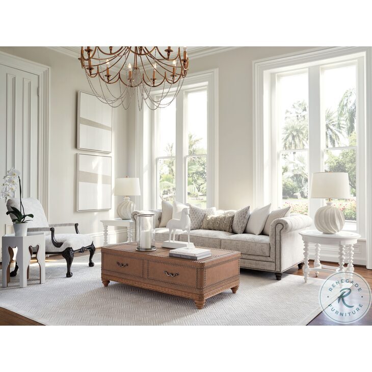 Cyprus White Round End Table From Barclay Butera | Coleman Furniture