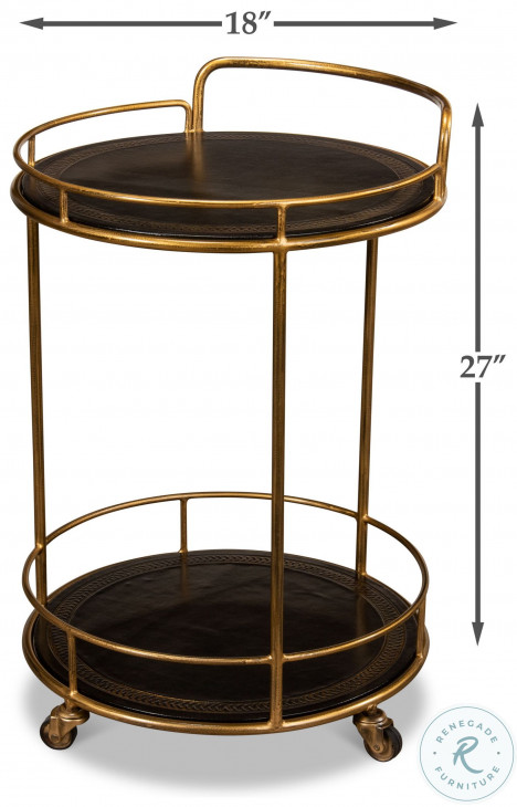 Server Brown Side Table from Sarreid | Coleman Furniture