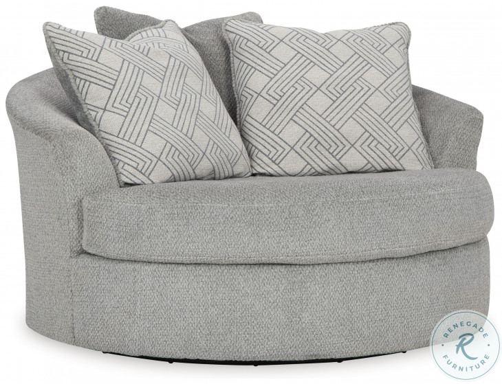 Casselbury Cement Oversized Swivel Accent Chair From Ashley Furniture ...