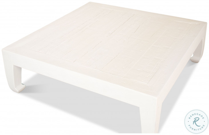 Classic Chinese White Cocktail Table from Sarreid | Coleman Furniture