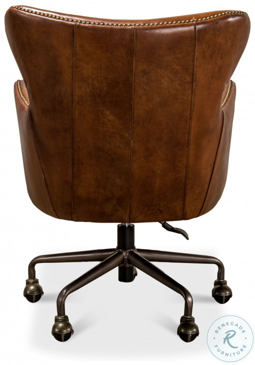 Andrew Vintage Cigar Jackson Desk Chair from Sarreid | Coleman Furniture