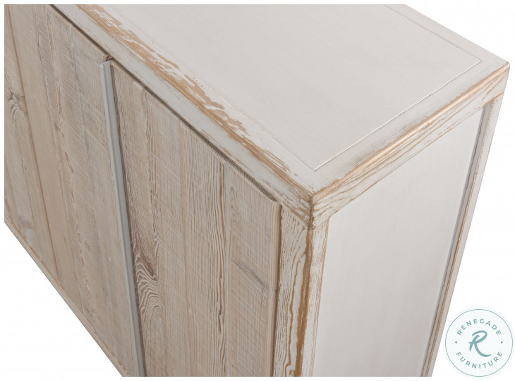 Long White Narrow Hall Sideboard from Sarreid | Coleman Furniture