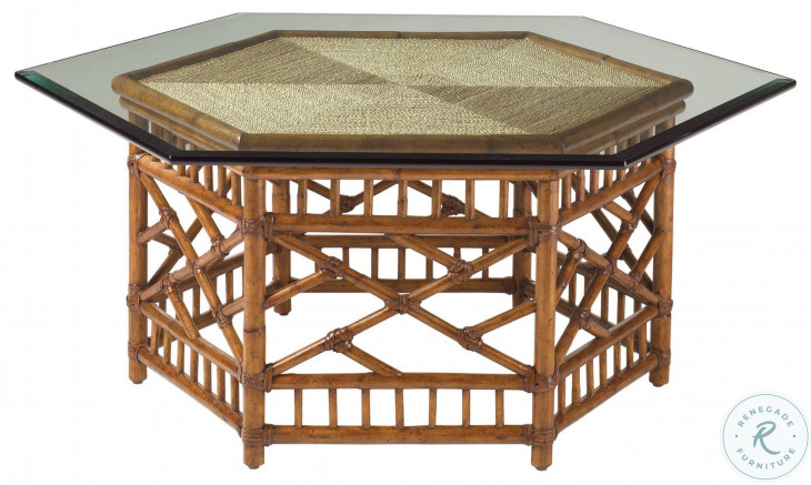 Island Estate Plantation Brown Key Largo Cocktail Table from Tommy ...