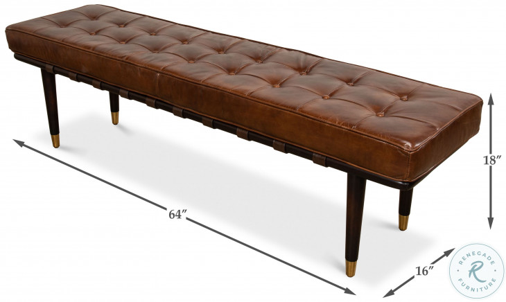 Prince Albert Brown Bench from Sarreid | Coleman Furniture