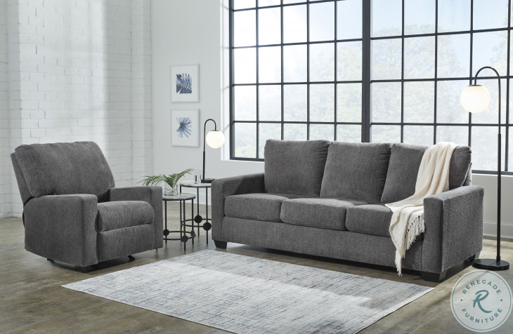 Rannis Pewter Queen Sofa Sleeper From Ashley Furniture | Coleman Furniture
