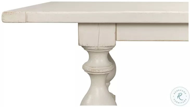 Owen Antique White Dining Table From Sarreid | Coleman Furniture