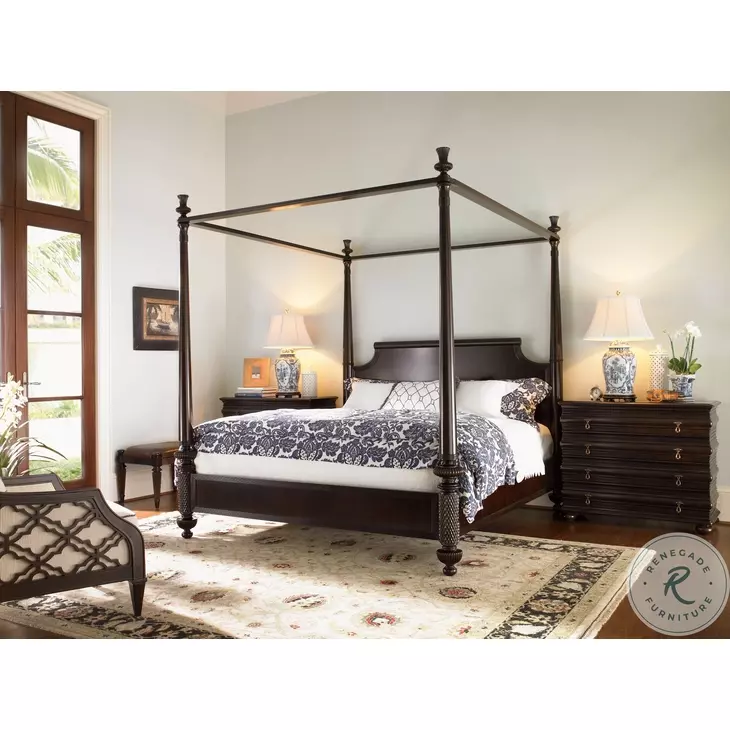 canopy bed frame queen