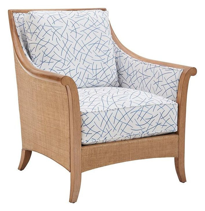 Nantucket Blue Upholstered Chair from Barclay Butera | Coleman Furniture