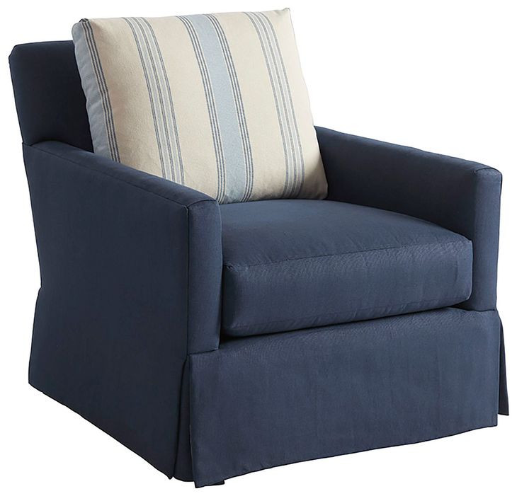 Harlow Blue Upholstered Chair from Barclay Butera | Coleman Furniture