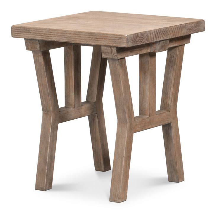 Farmhouse Natural Square Side Table From Sarried Furniture | Coleman ...