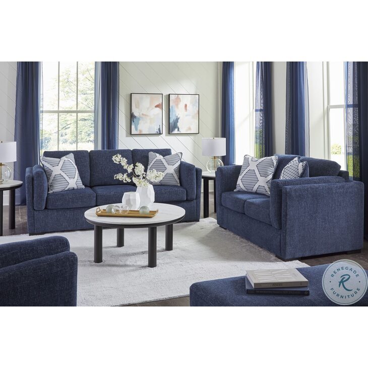 Evansley Navy Sofa From Ashley Furniture | Coleman Furniture