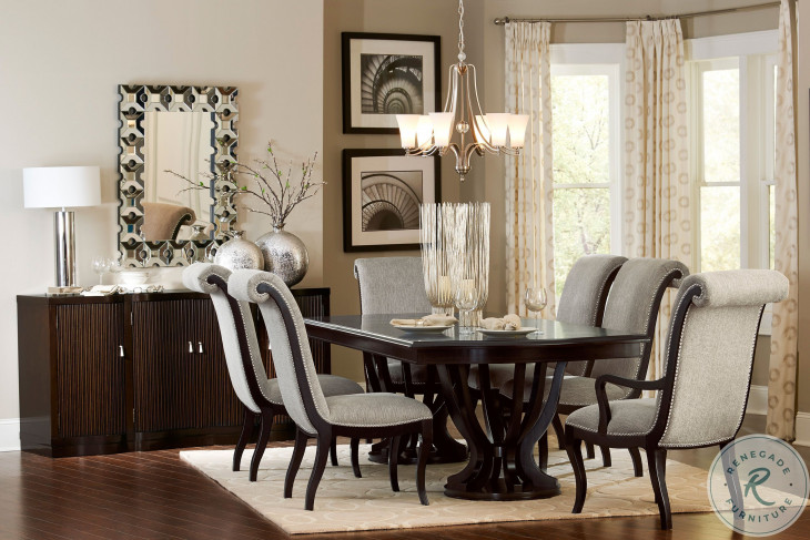 Savion Espresso Natural Tone Extendable Dining Room Set from ...