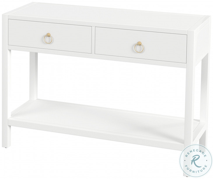Lark White Console Table From Butler | Coleman Furniture