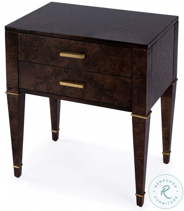 Kai Dark Burl End Table From Butler | Coleman Furniture