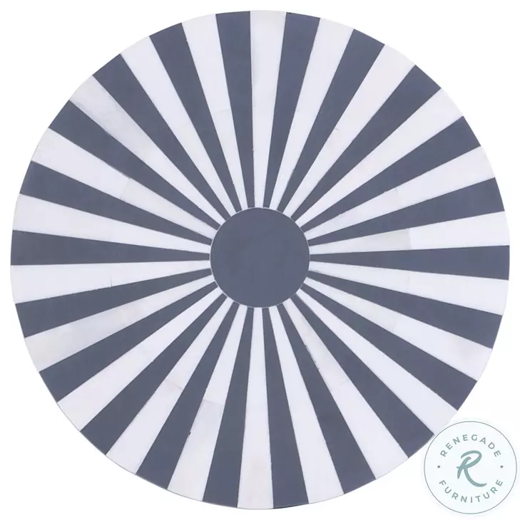 Zane Gray And White Bone Inlay Round Side Table From Butler | Coleman ...