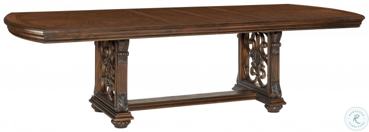 Bergen Dark Oak Extendable Dining Table From Homelegance | Coleman ...