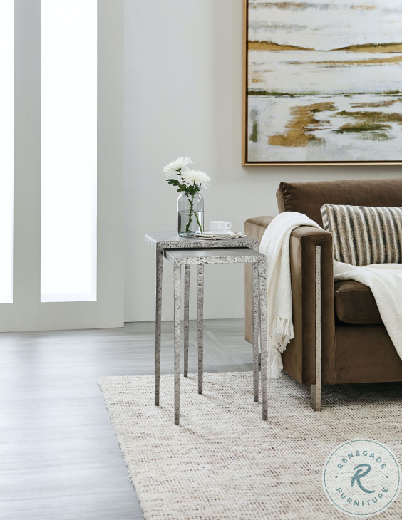 Chapman Silver Nesting Table Set Of 2 From Hooker | Coleman Furniture
