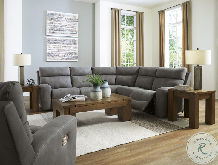 Next Gen DuraPella Slate Power Reclining Sectional from Ashley ...