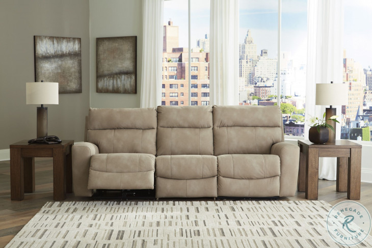 Next Gen DuraPella Sand Modular Power Reclining Loveseat From Ashley ...