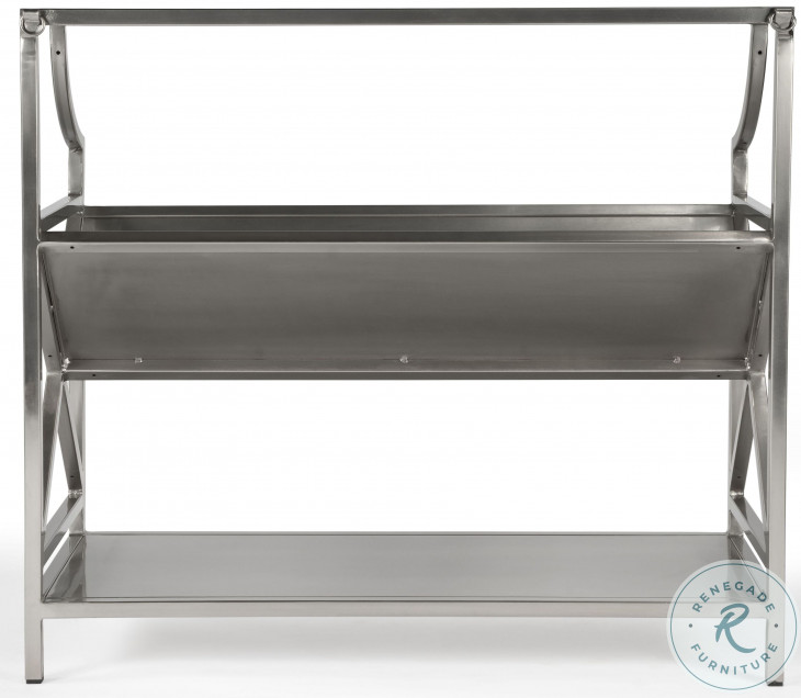 Keats Nickel Plated Library Bookcase From Butler | Coleman Furniture