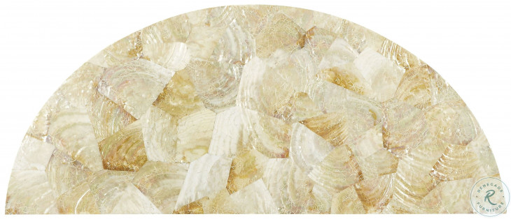 Marlena Cabebe Shell Demilune Console Table from Butler | Coleman Furniture