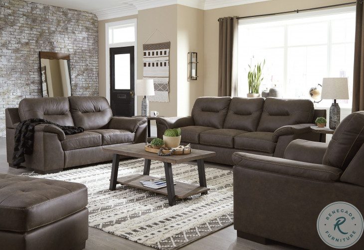 Maderla Walnut Loveseat | HomeGalleryStores.com | 6200235