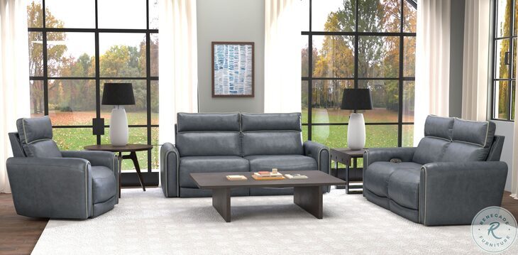 Nico Twilight Power Reclining Living Room Set with Power Headrest from ...