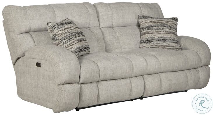 Ashland Buff Lay Flat Power Reclining Sofa From Catnapper | Coleman ...